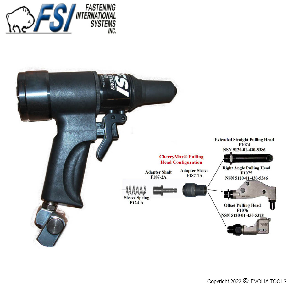 PT100M Riveter CherryMax® Heads Configurations - FSI Tools